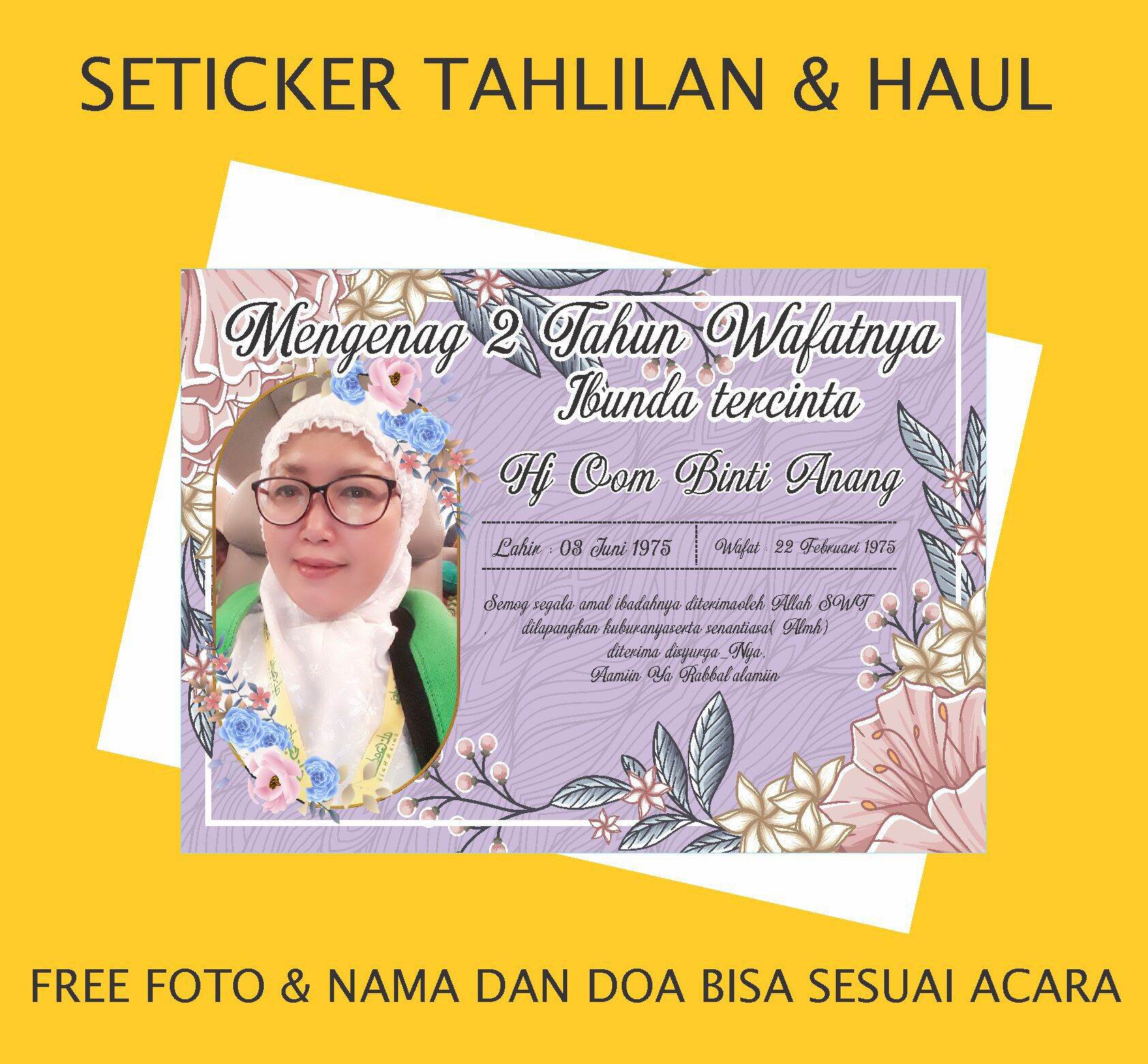 STIKER MENGENANG 40 HARI /TAHLILAN ISI 10 PCS | Lazada Indonesia