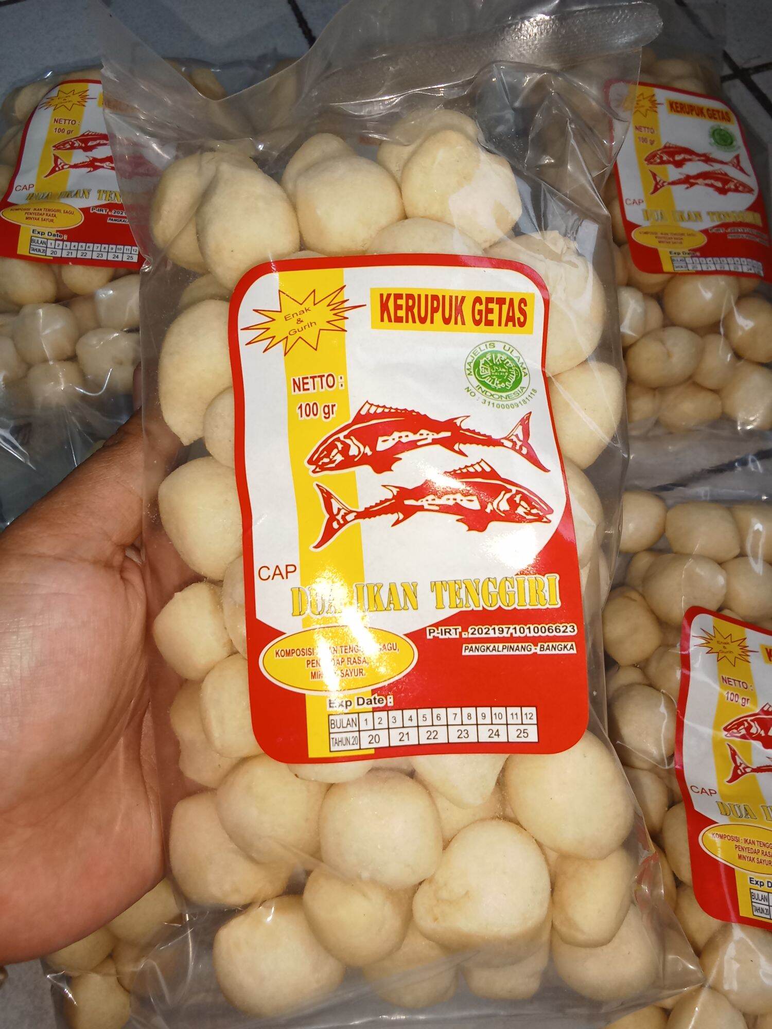 KRUPUK KRETEK KRUPUK GETAS / ORIGINAL Bangka getas Bangka ikan tenggiri ...