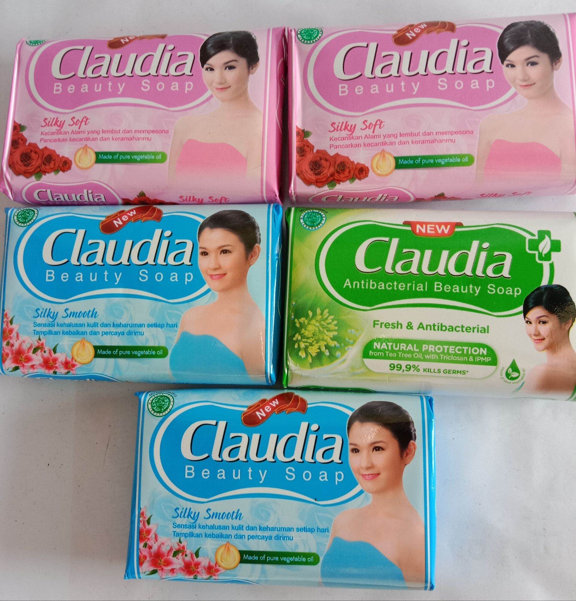 Claudia sabun mandi batang 60gr paket hemat (beli1/beli 5/beli 10 ...