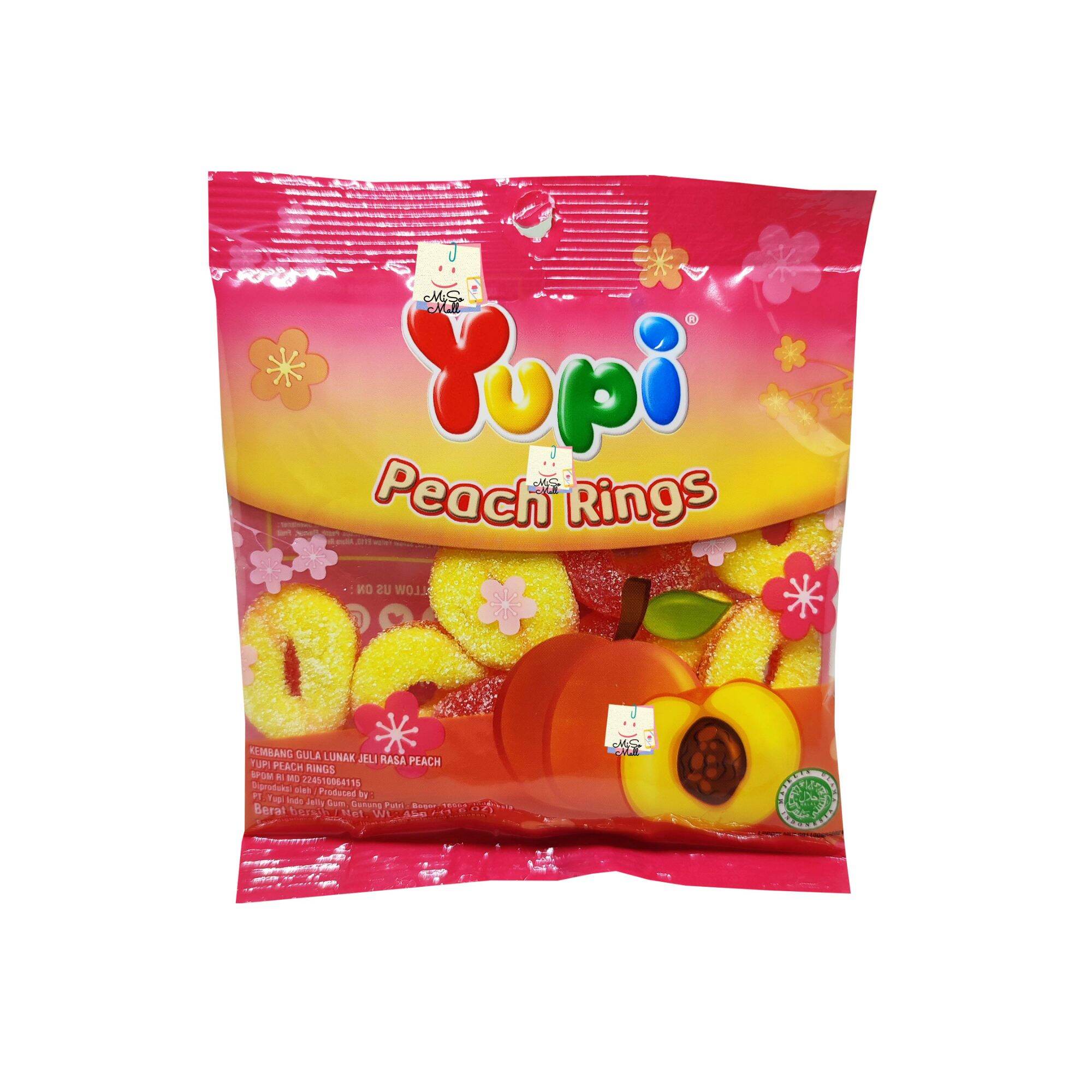 Yupi Peach Rings Mini Pack - 45gr | Lazada Indonesia