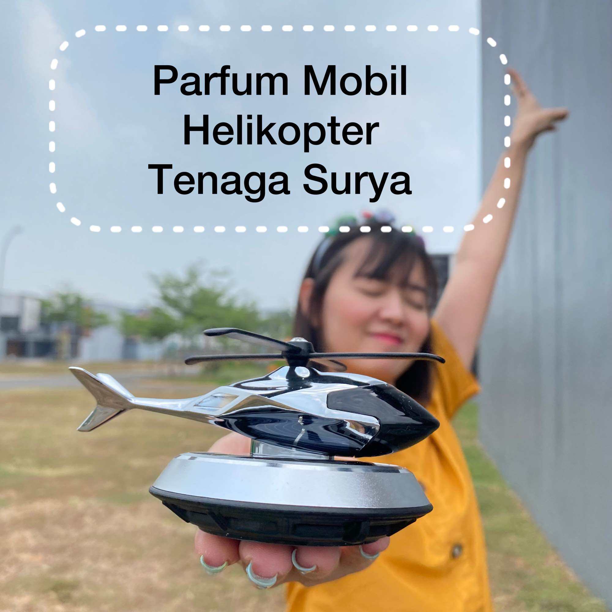 Parfum Mobil Tenaga Surya Motif Helikopter Pajangan Dashboard Mobil ...