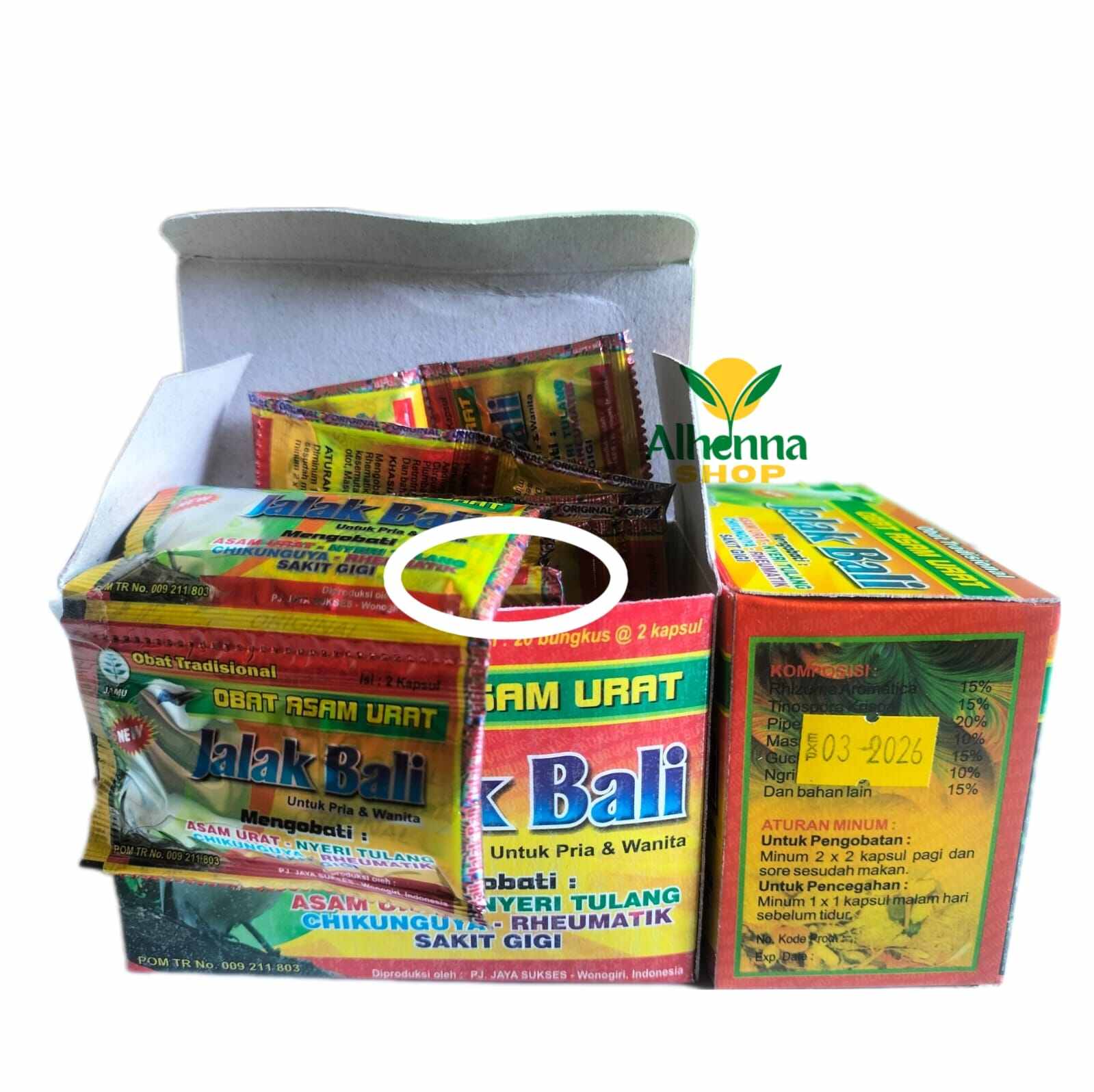 Kapsul herbal cap jalak bali isi 20 sachet | Lazada Indonesia