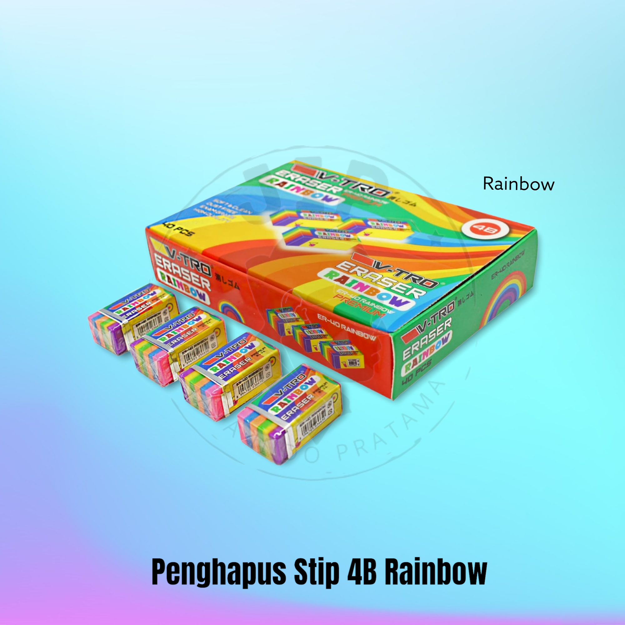 Penghapus / Karet Penghapus Koreksi Pensil Tulis Stip Setip V-tro Warna ...