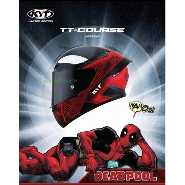 KYT TT COURSE MARVEL DEADPOOL | Lazada Indonesia
