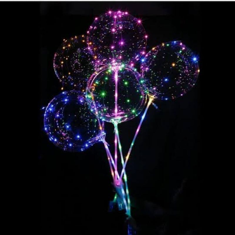 balon LED transparan komplit isi 12 pcs | Lazada Indonesia