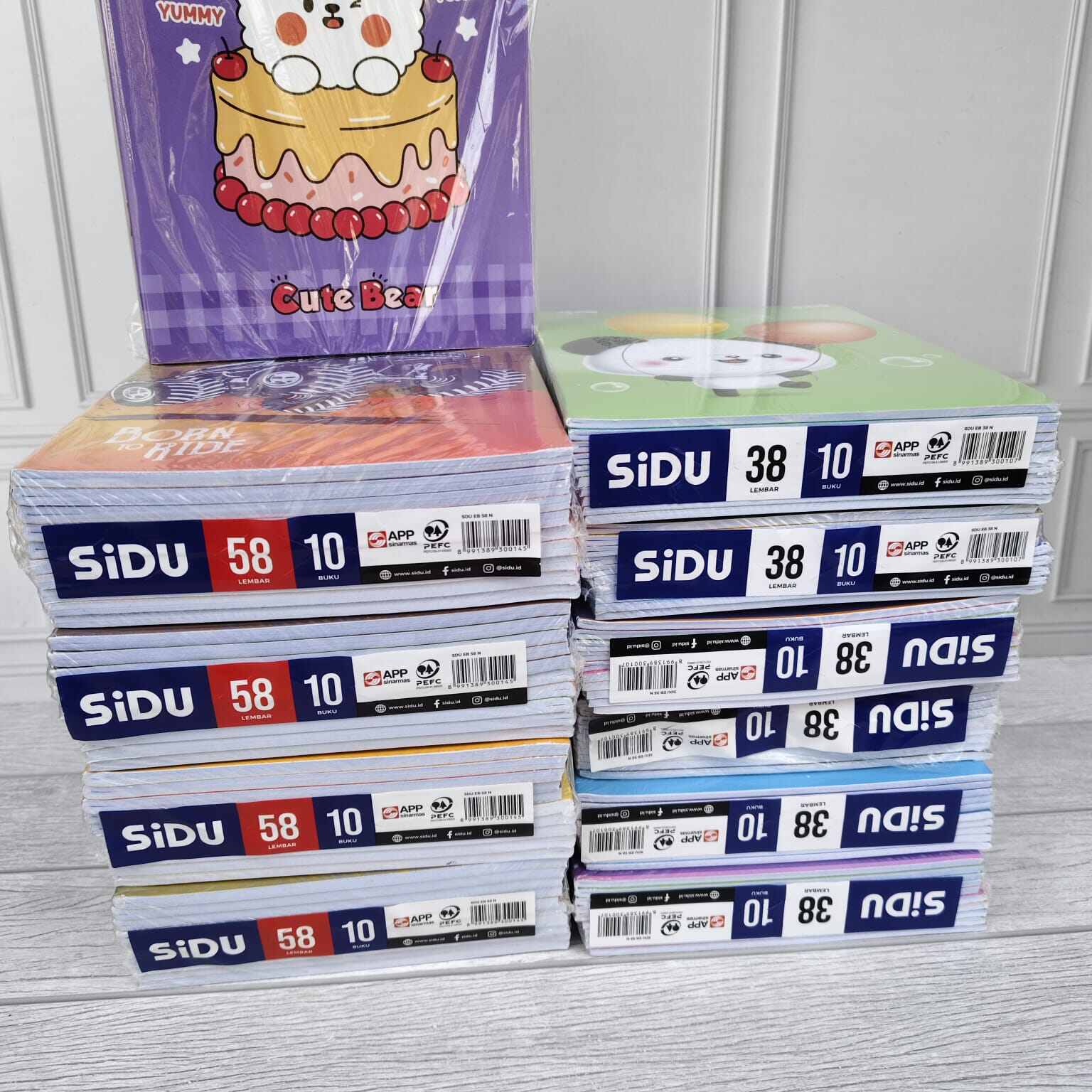1 pak buku tulis sidu isi 58 lembar dan isi 38 lembar Buku anak sekolah ...