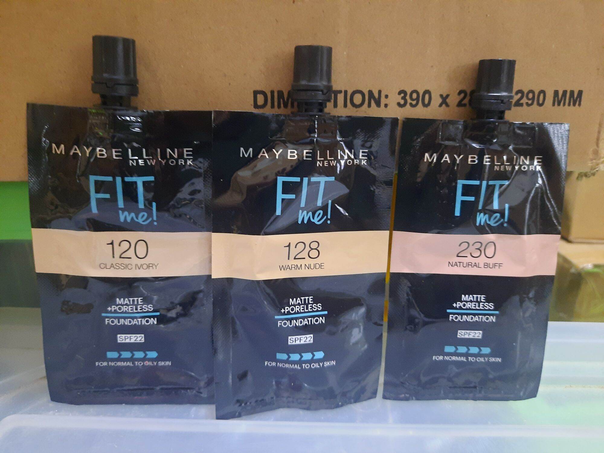 MAYBELLINE FITme! MATTE+PORELESS FOUNDATION SACHET 5ml | Lazada Indonesia