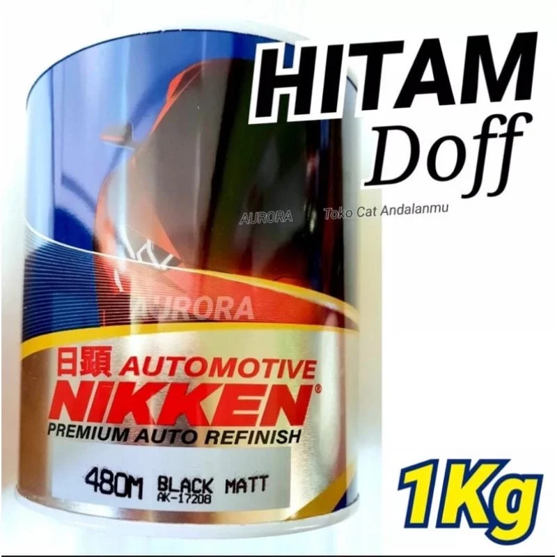 Cat Nikken Black Doff Cat Hitam Dop Doff 1liter Cat Duco Mobil Hitam ...