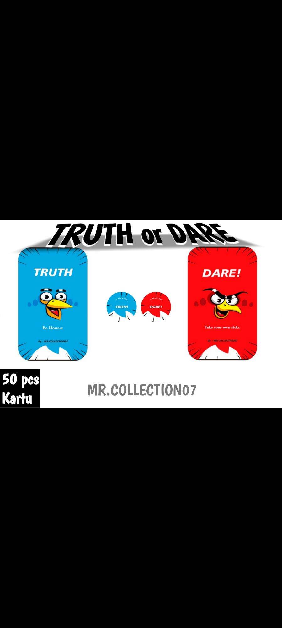 Kartu permainan Truth or Dare Tema - Angry birds | Lazada Indonesia