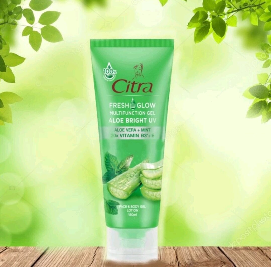CITRA Fresh Glow Multifunction Gel Bright Uv Aloe Vera 100ML | Lazada ...