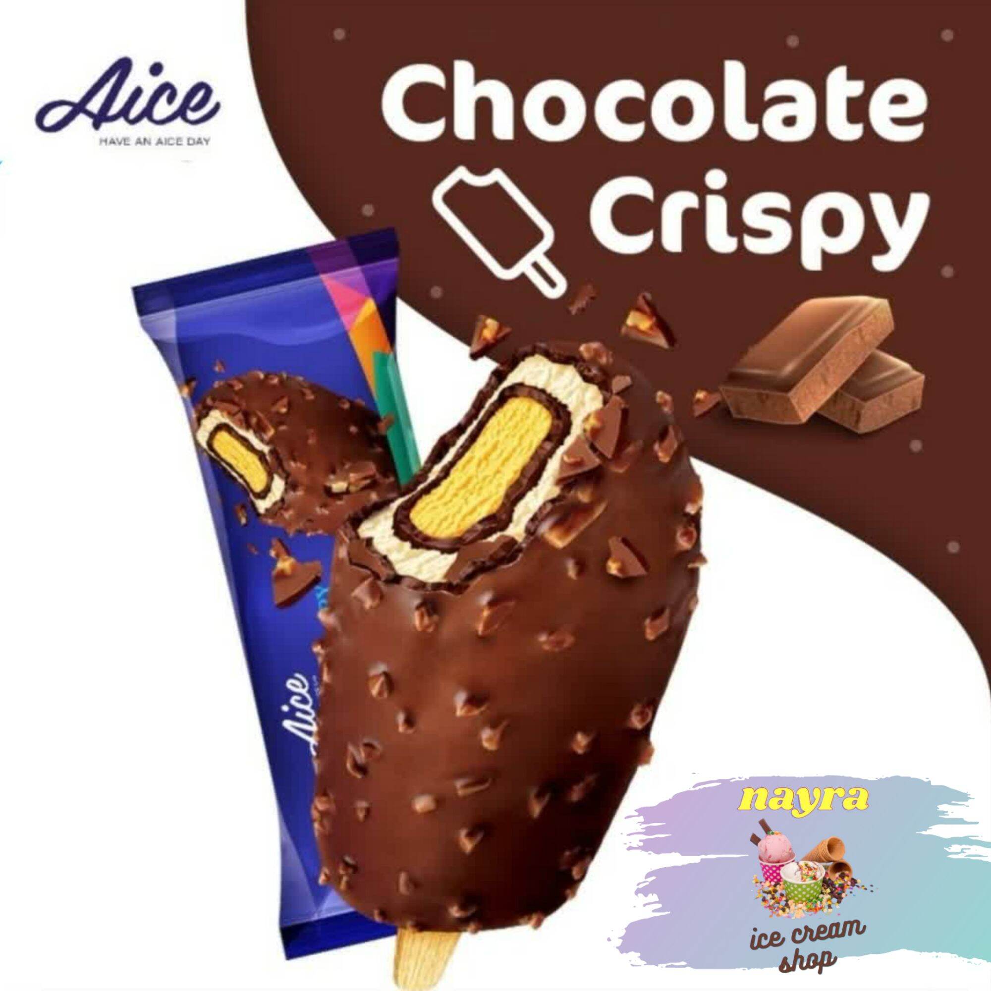 Aice ice cream chocolate crispy isi 20 pcs | Lazada Indonesia