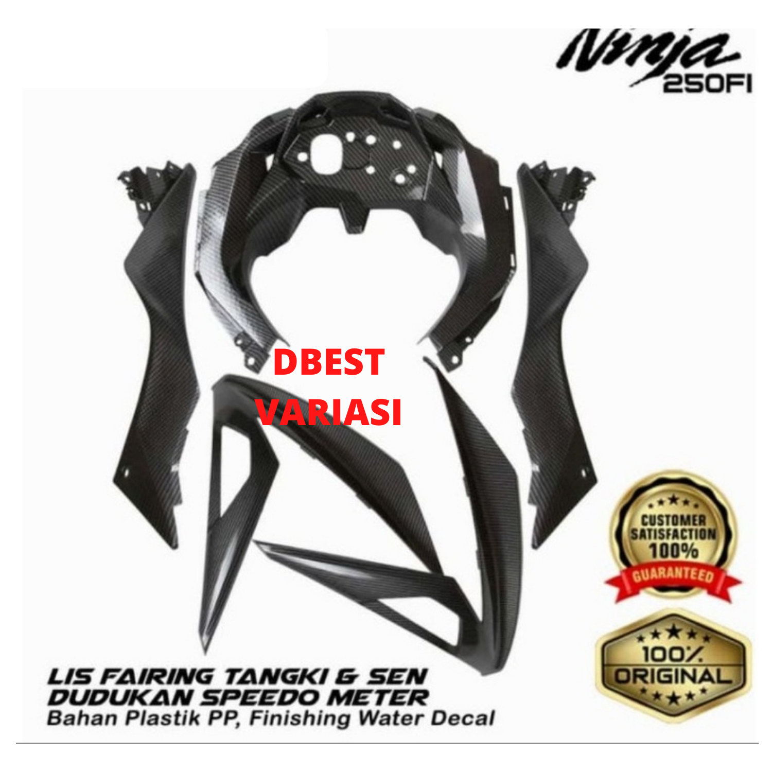 Body kit Set Karbon Ninja 250fi Dasbor Fairing Set Ninja 250 f1 Old ...