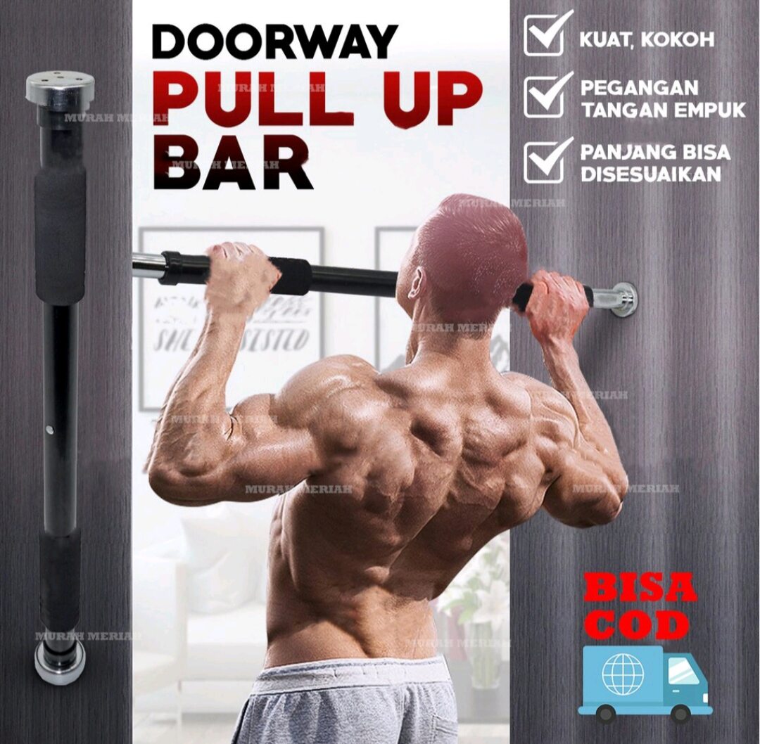 PULL UP BAR / DOOR CHIN UP / DOOR WAY GYMBAR / ALAT FITNES PULL UP ...