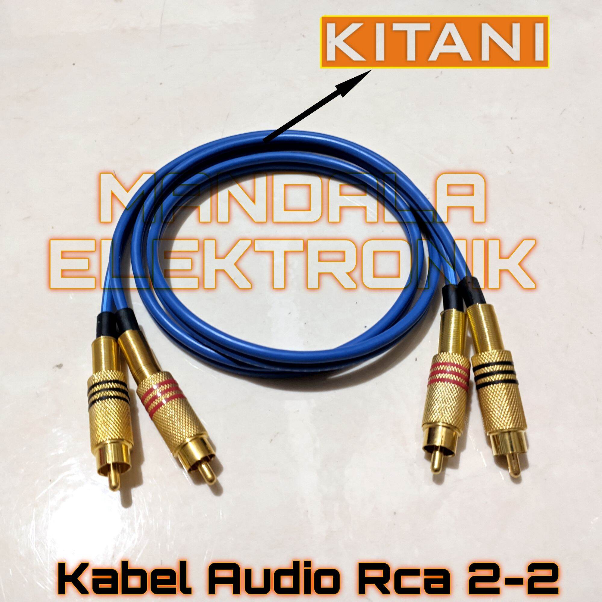 Kabel Rca Audio 2 Ke 2 kabel Kitani | Lazada Indonesia