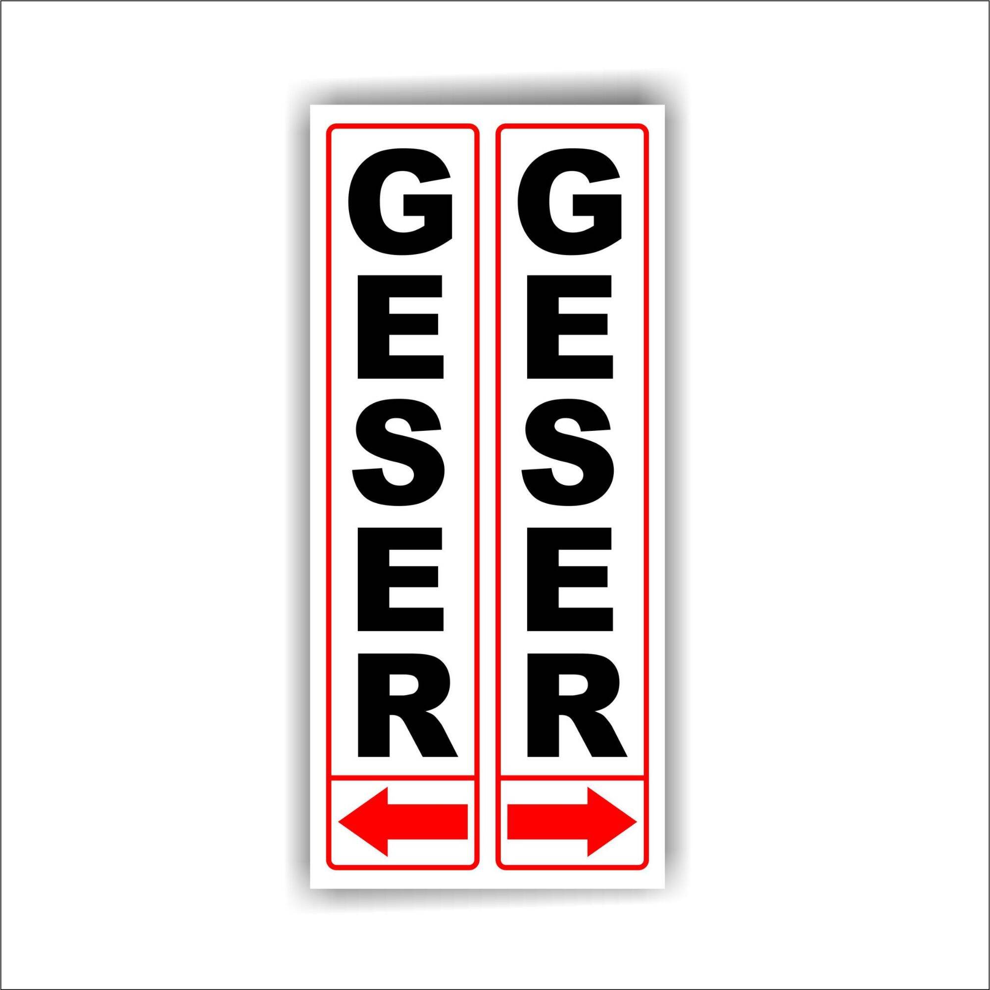 Stiker tulisan Geser sepasang (2 pcs) murah | Lazada Indonesia