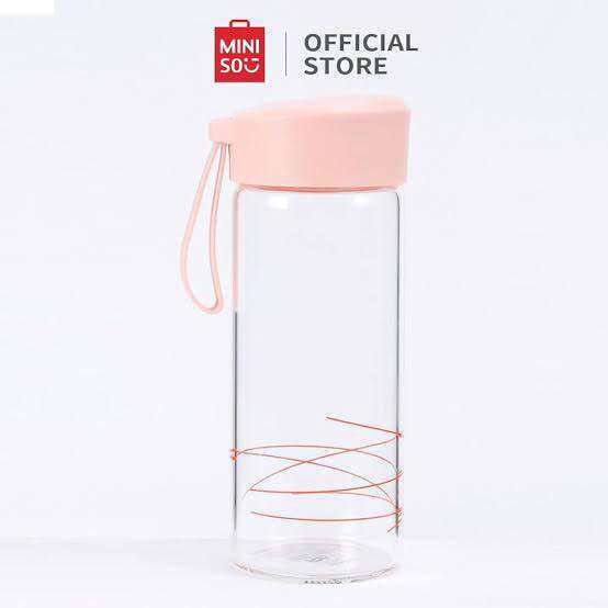 MINISO GLASS BOTTLE 300ml / Miniso botol kaca kecil | Lazada Indonesia