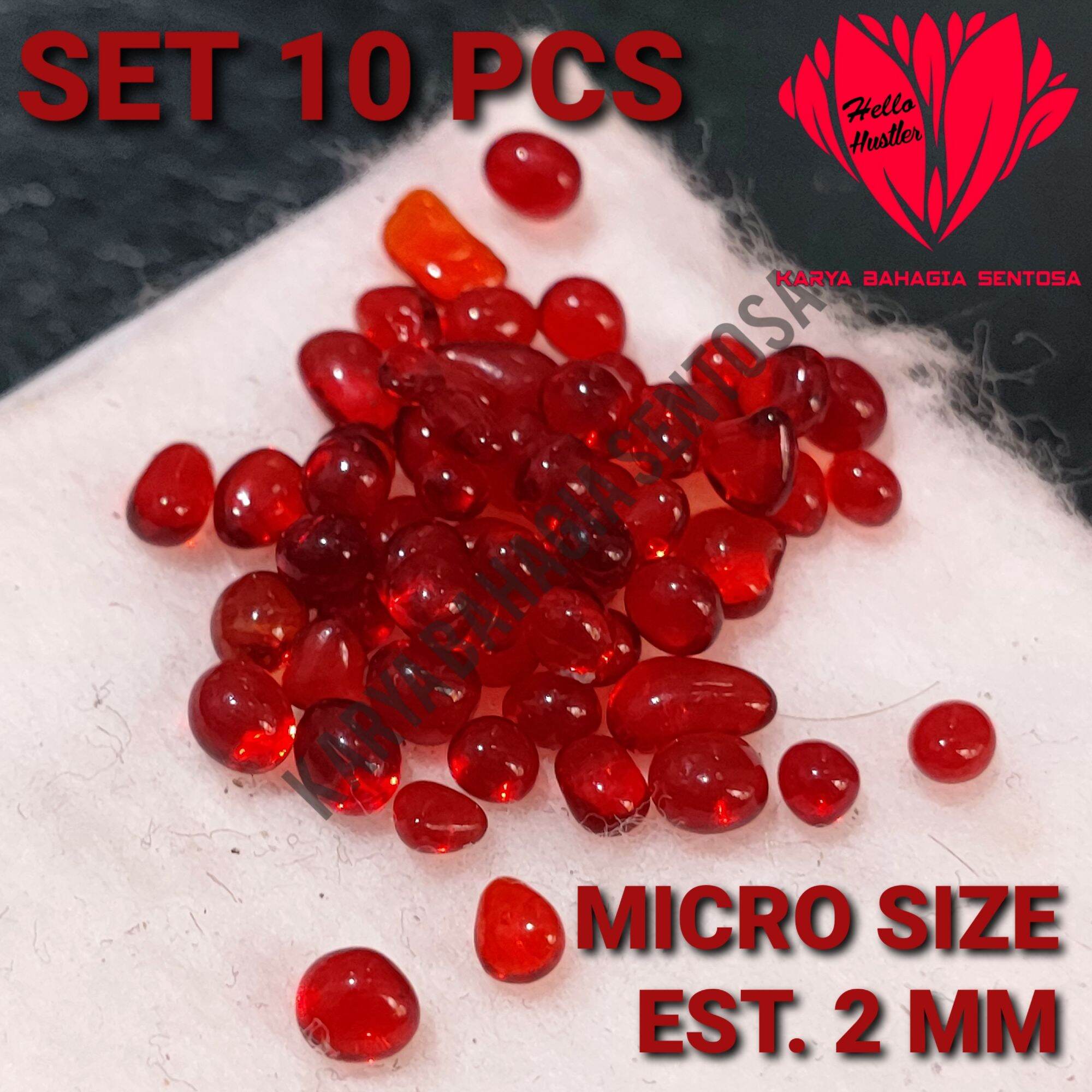 Batu Merah Delima MD Paling Kecil Bentuk Bongkahan Ukuran 2 Milimeter ...