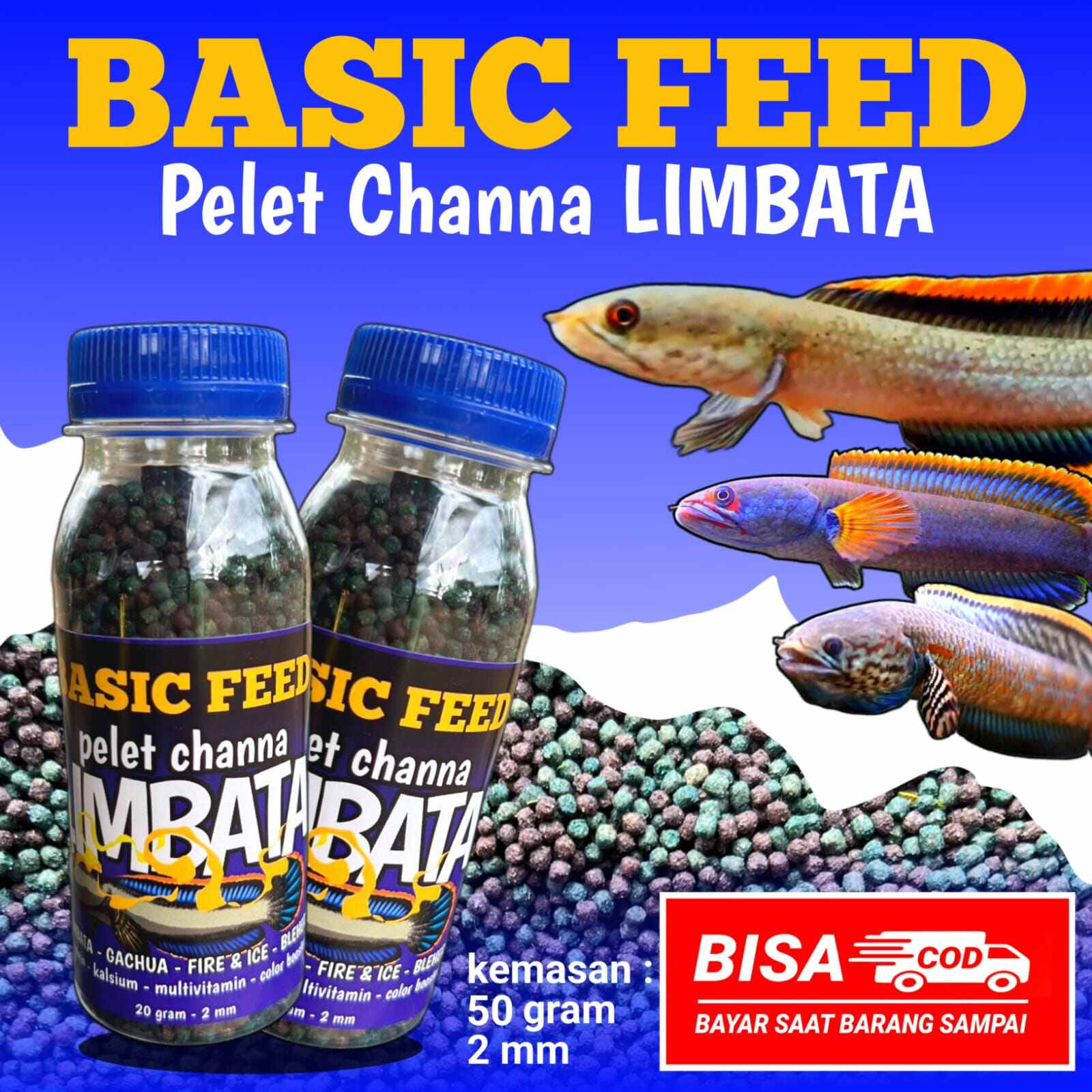 pelet ikan channa limbata - GACHUA - FIRE & ICE - BLEHERI | pakan ikan ...