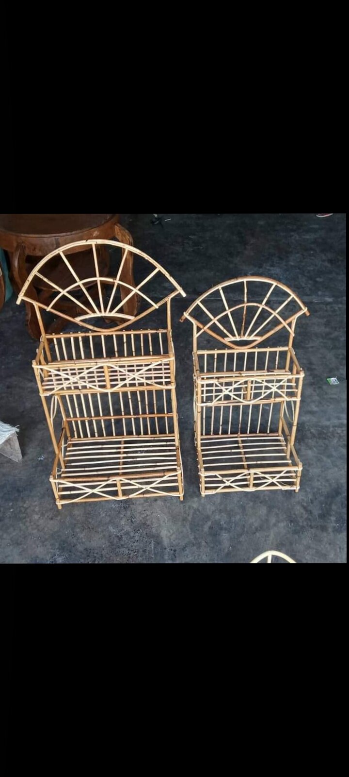 keranjang parcel(kipas susun)rotan | Lazada Indonesia