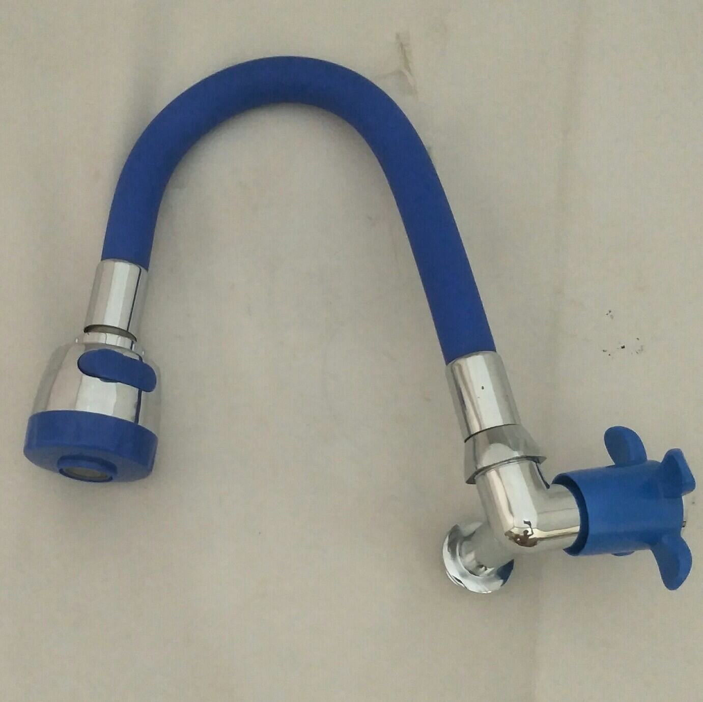 Kran/ keran air angsa fleksibel Bonucci warna biru, kran air cuci ...