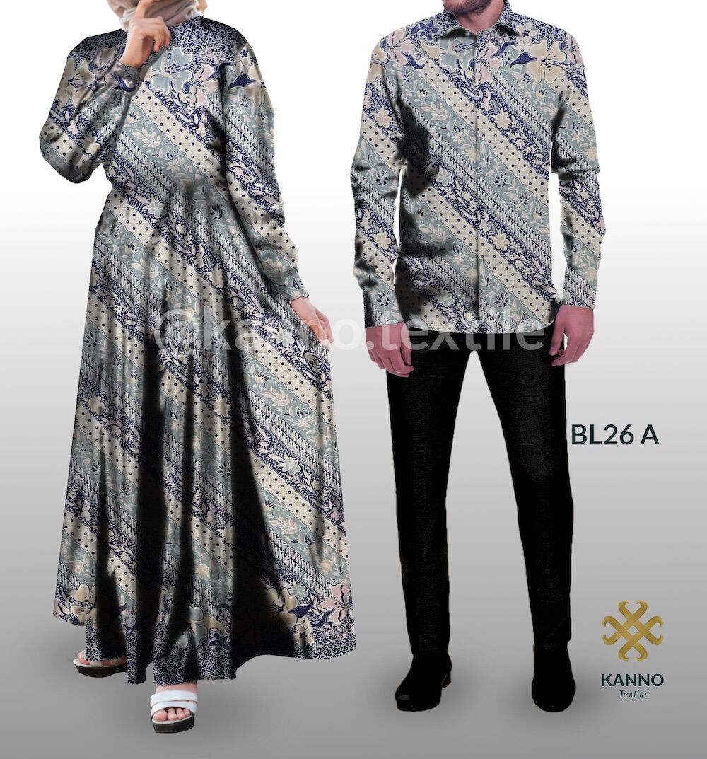 Kain Batik Halus Sanwos BL26 Motif Liris Bunga Warna Biru/Pink/Hitam ...