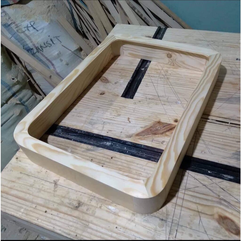 Bingkai mahar 30 × 40 | pigura bentuk kotak sudut lengkung | pigura ...