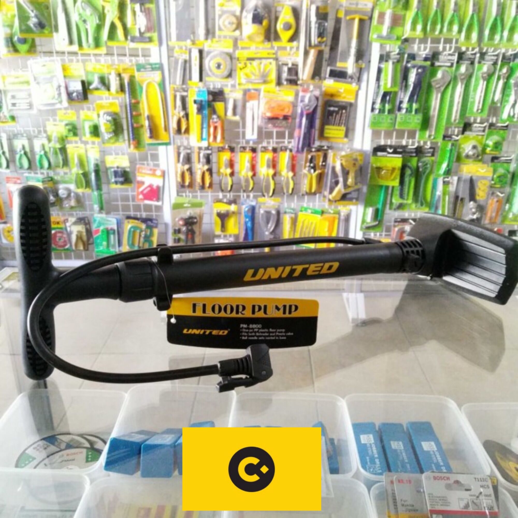 POMPA BAN TANGAN UNITED PM 8800 SEPEDA MTB GUNUNG LIPAT HAND PUMP CMart ...