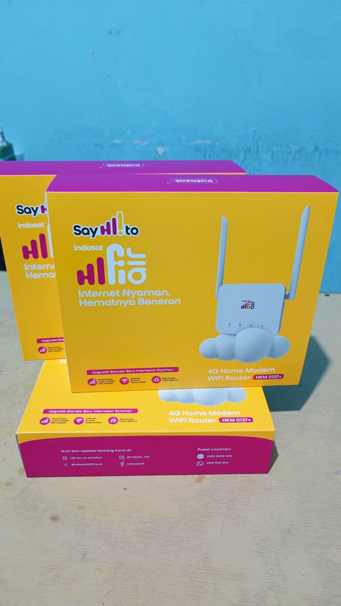 Indosat Hifi Air HKM0127 + SIM CARD Indosat Free Kuota 50GB High-Speed ...