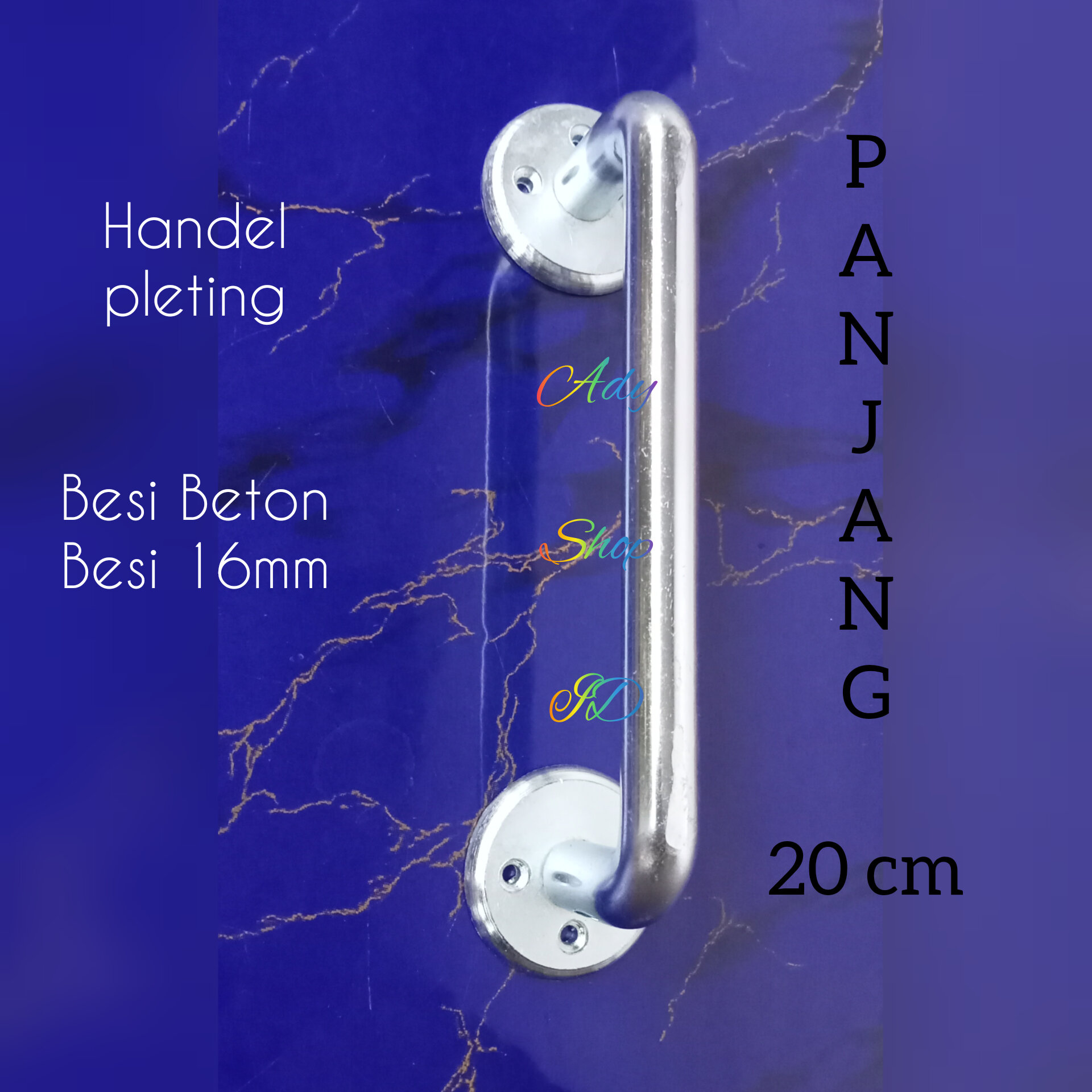 Handel handle pleting besi beton ukuran panjang 20cm, ukuran besi 16mm ...