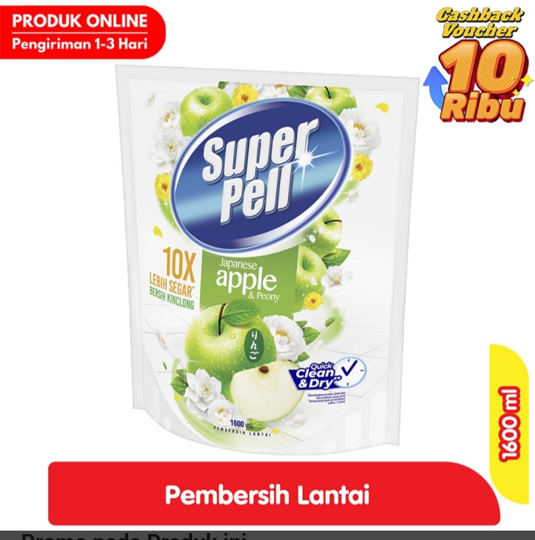 Super Pell Green Kemasan Refill 1600 ml | Lazada Indonesia