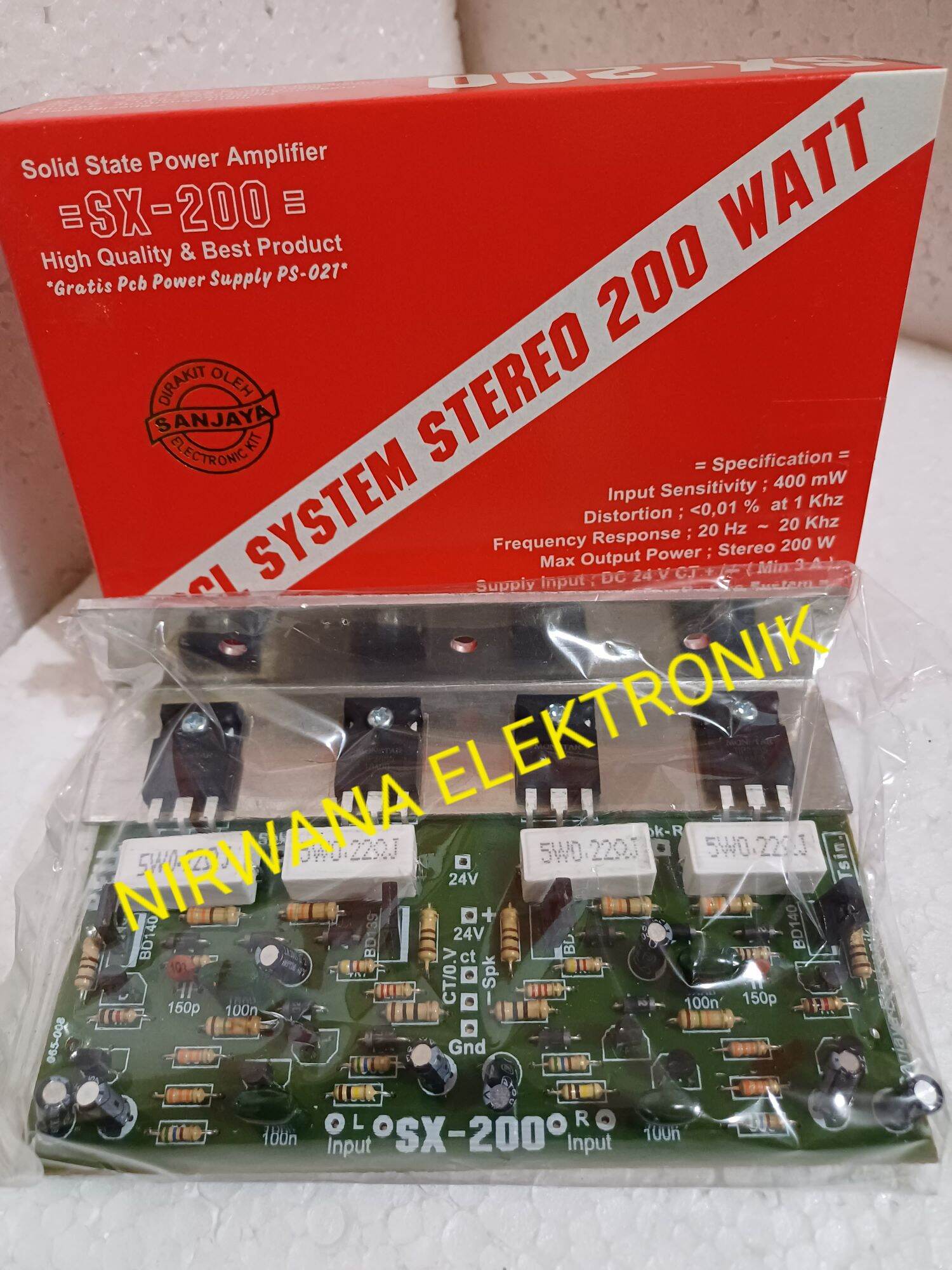 KIT POWER SPEAKER STEREO 200W SX200 SX-200 MEREK BELL ORIGINAL | Lazada ...