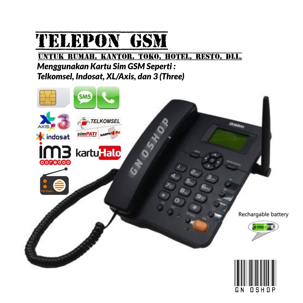Telepon GSM Rumah Kantor Pesawat Telp Telpon FWT FWP Telephone Wireless ...