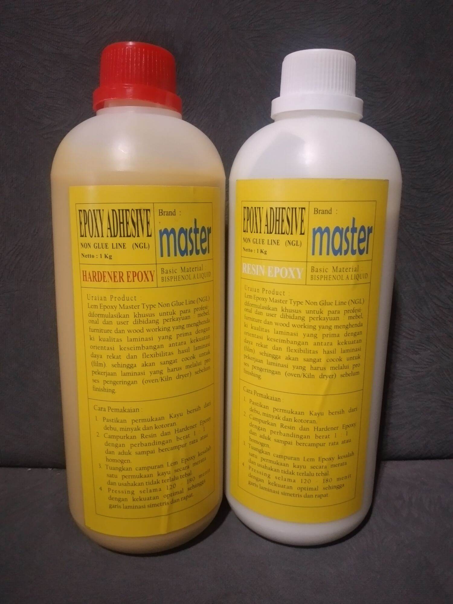 Lem Epoxy Master-NGL(Non Film/Tidak BerGaris) btl besar | Lazada Indonesia