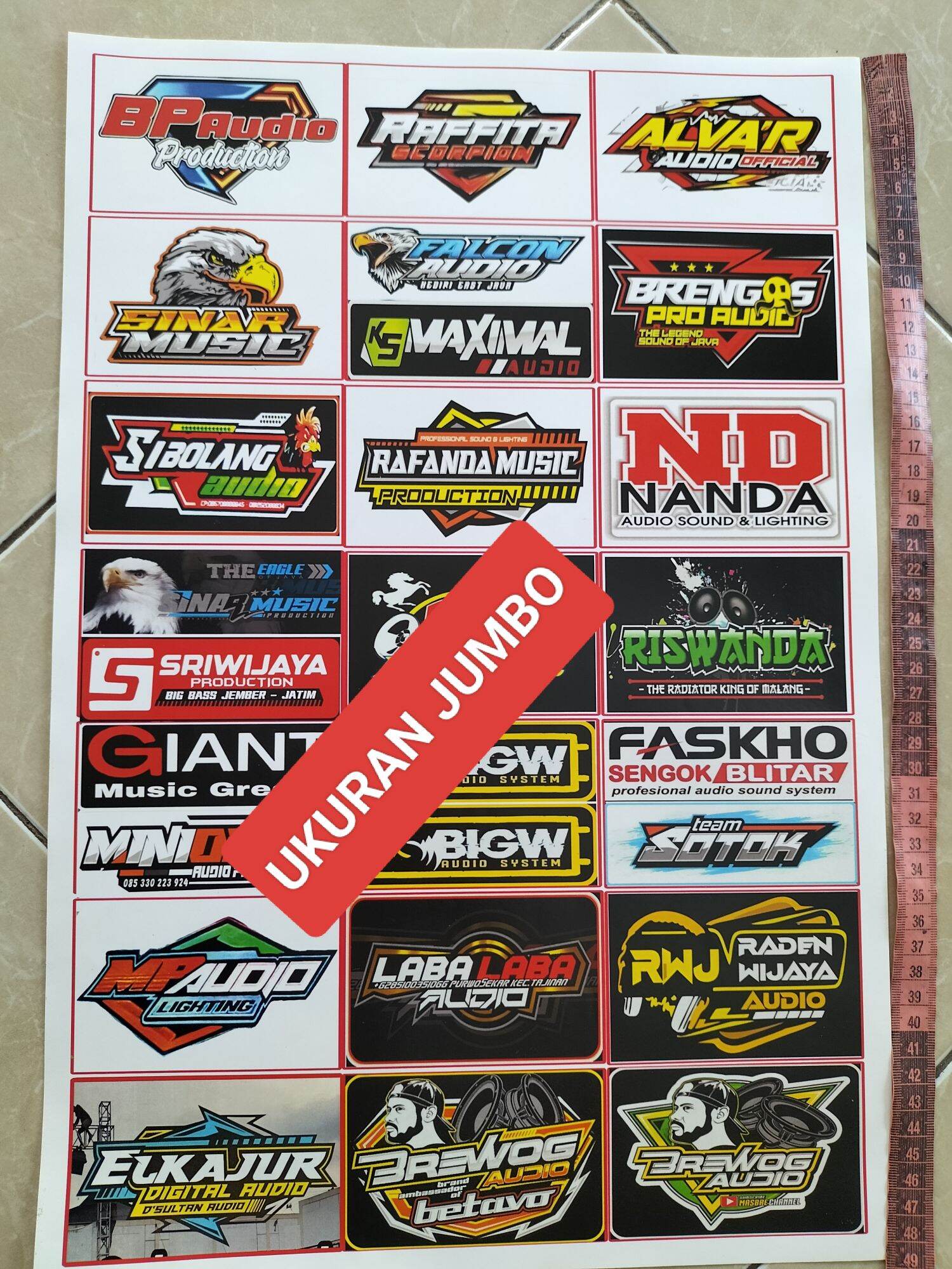 Stiker Sound | Stiker 1 Lembar | Stiker Pack Ukuran 31cmx47cm | Lazada ...