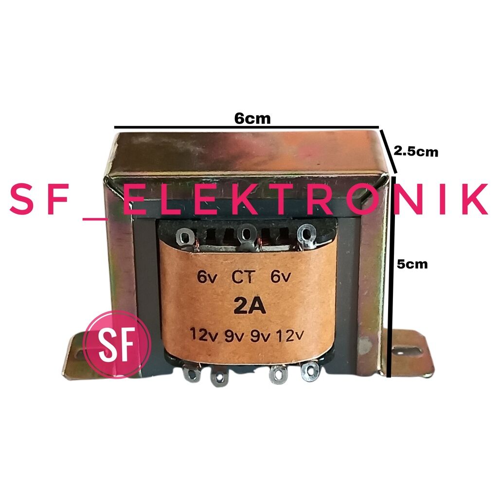 Trafo Transformator 2A CT 12V Merk SANLIN | Lazada Indonesia