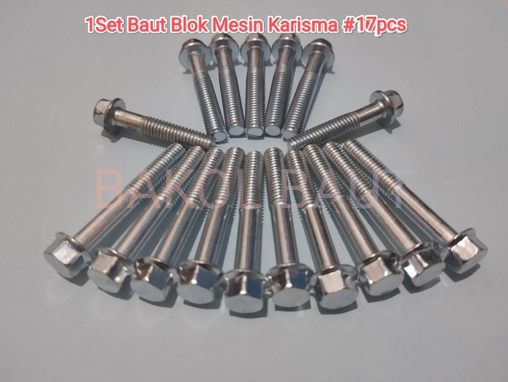 1Set Baut Baud Blok Mesin Motor Karisma #17pcs | Lazada Indonesia