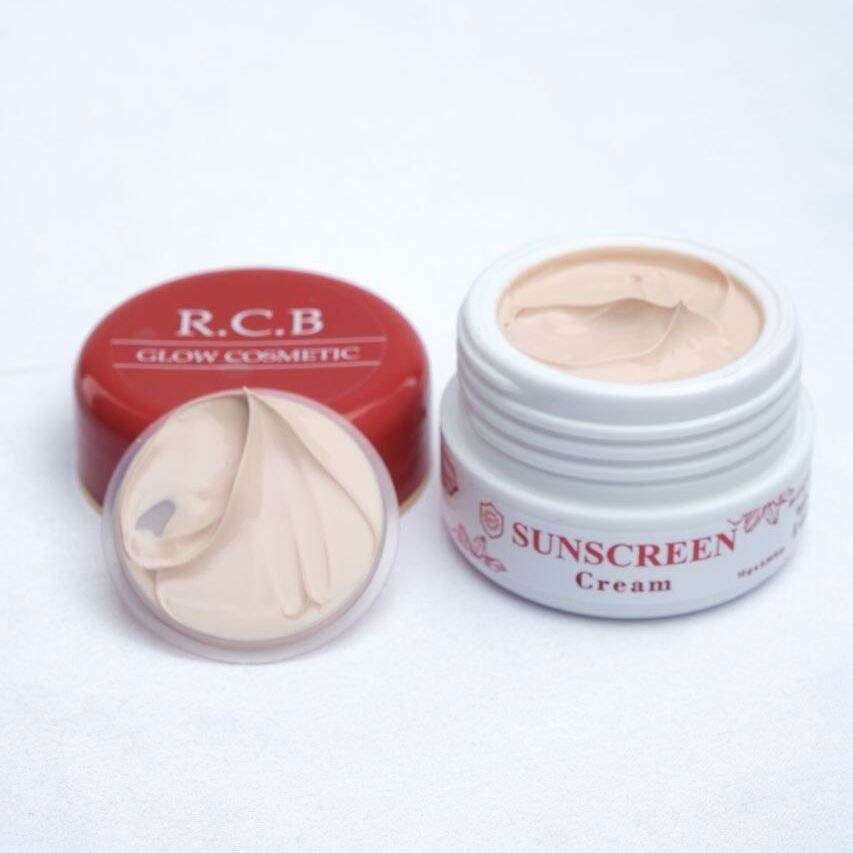 SUNSCREEN FOUNDATION RCB GLOW COSMETIC SUNSCREEN CREAM | Lazada Indonesia