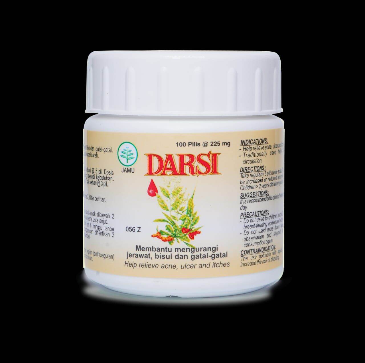 Darsi pil botol isi 100 | Lazada Indonesia