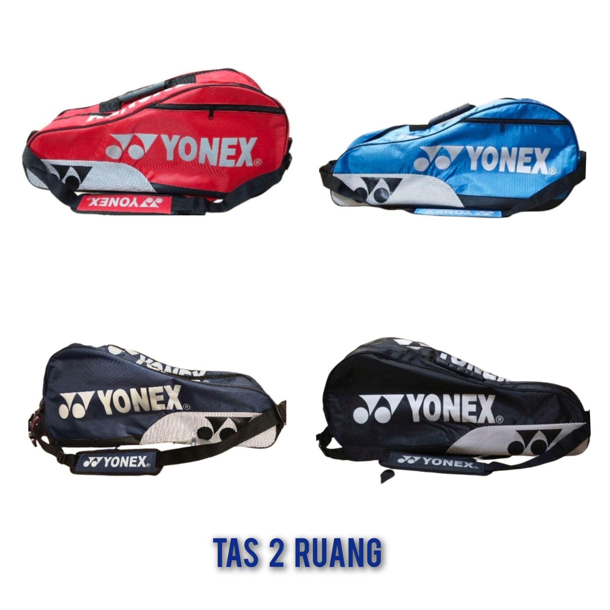 Tas Raket Badminton Resleting 2 Tiga Fungsi Gemblok Tenteng Ransel Muat ...