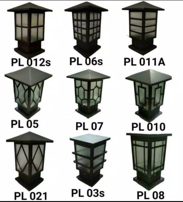 Lampu Hias pilar Taman lampu pilar hias dinding pagar lampu hias taman ...