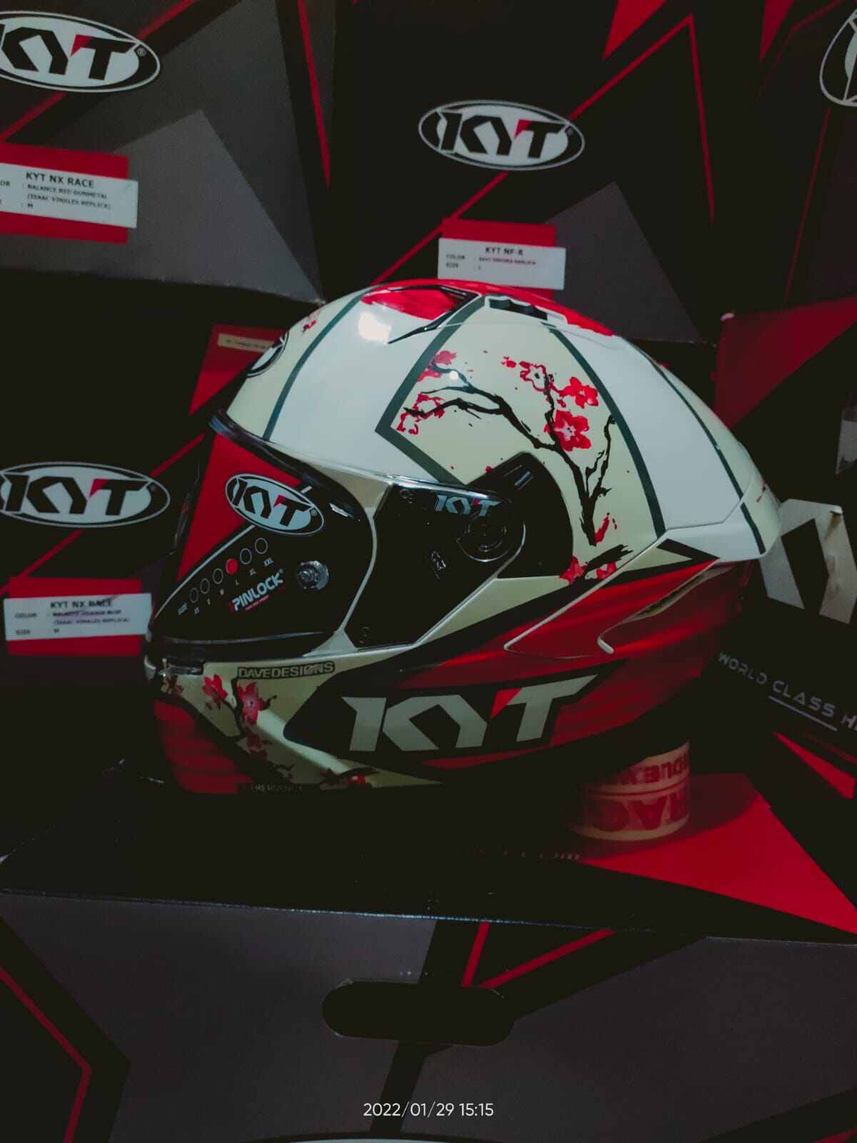 HELM KYT NFR XAVY SAKURA ORIGINAL | Lazada Indonesia