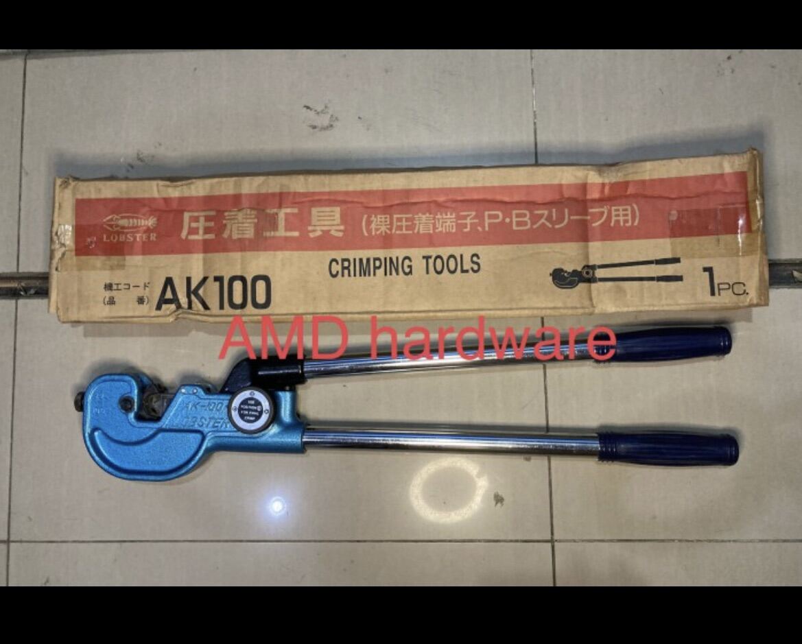 LOBSTER AK100 Tang Press Kabel Skun Crimping Plier Tools Heavy Duty AK ...
