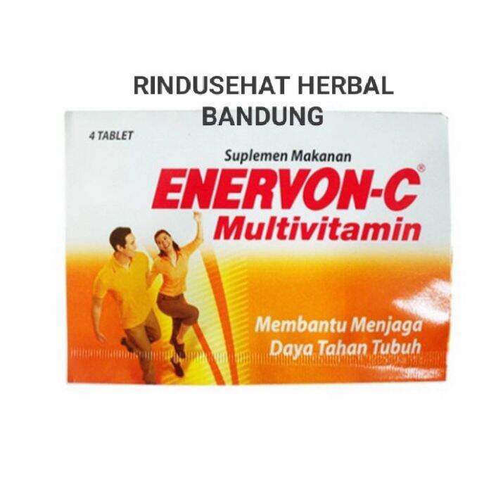 ENERVON C MULTIVITAMIN STRIP ISI 4 TABLET ENERVON-C ENERVONC VITAMIN C ...