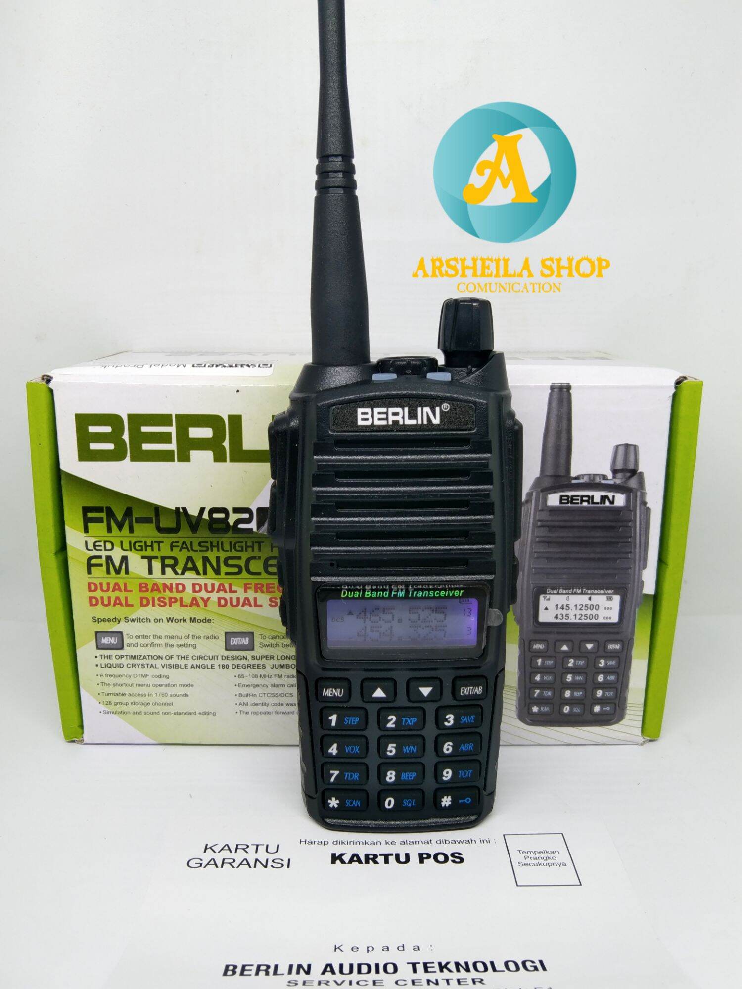 Ht Berlin uv 82 dual band original murah | Lazada Indonesia