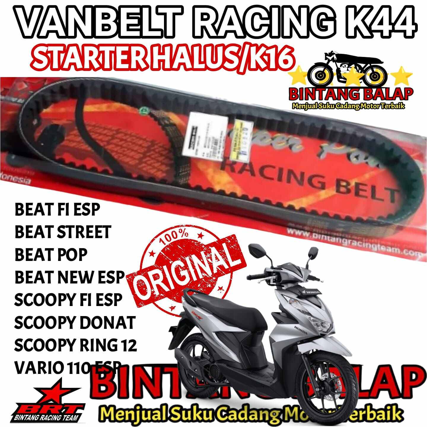 Vanbelt BRT Beat deluxe Beat 2020-2022 Scoopy 2021-2022 Beat esp Vbelt ...
