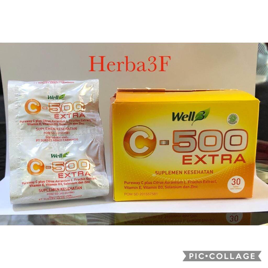 well 3 CNI vit C 500 extra isi 30.s | Lazada Indonesia