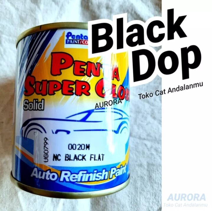 CAT BLACK DOOFF CAT DASAR HITAM DOPP 200 MILI CAT DASAR MOBIL MOTOR ...