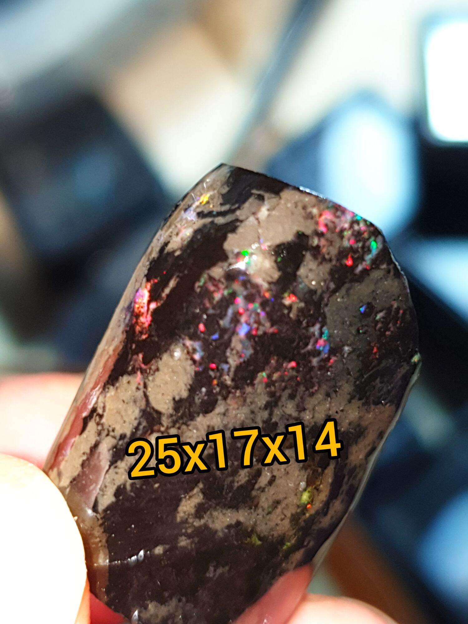 Bahan batu black opal sempur asli banten jarong sakti | Lazada Indonesia