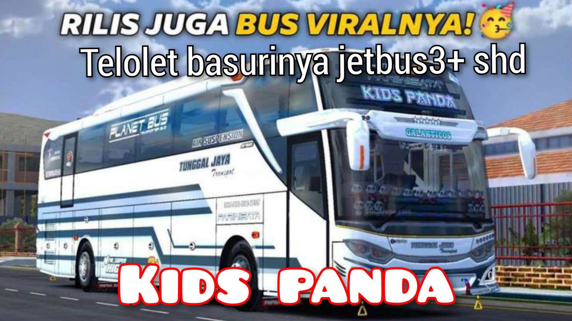 miniatur bus viral stj kids panda telolet basuri | Lazada Indonesia