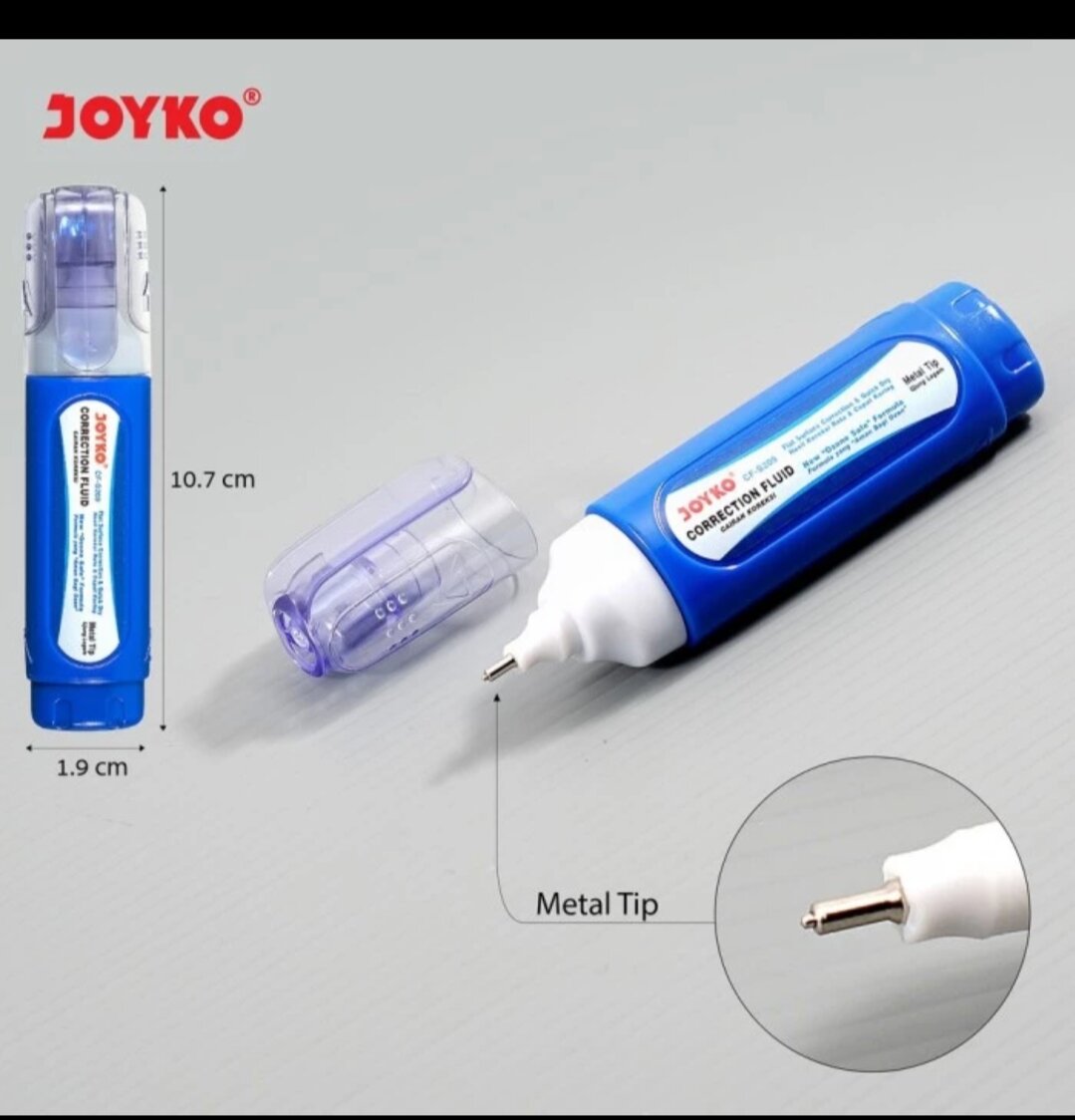 Tipe-X cair joyko correction fluid metal tip CF-S209 | Lazada Indonesia